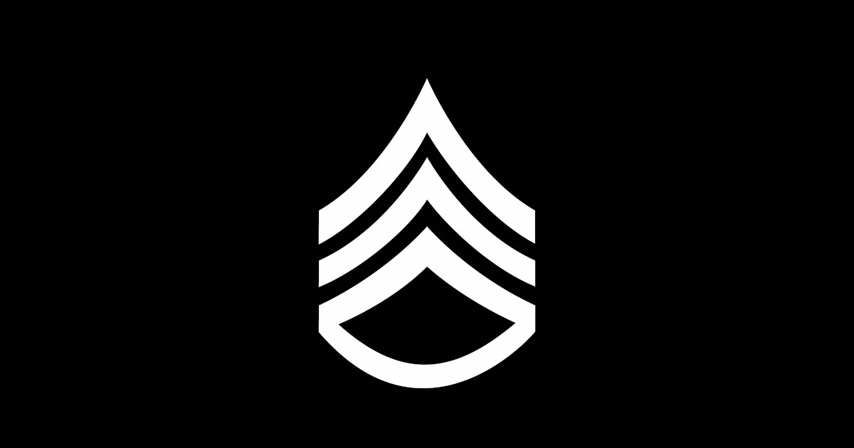 Enlisted Rank - Staff Sergeant - Specialist - Sticker | TeePublic
