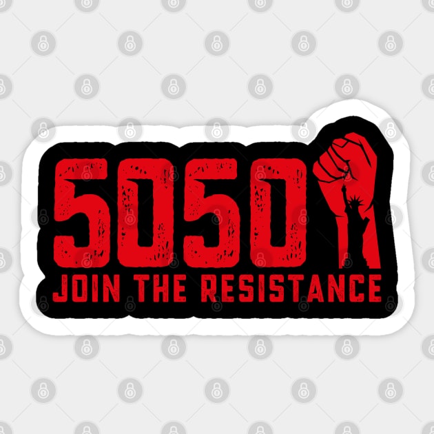 50501 Protest - Join the Resistance Movement - 50501 - Sticker | TeePublic