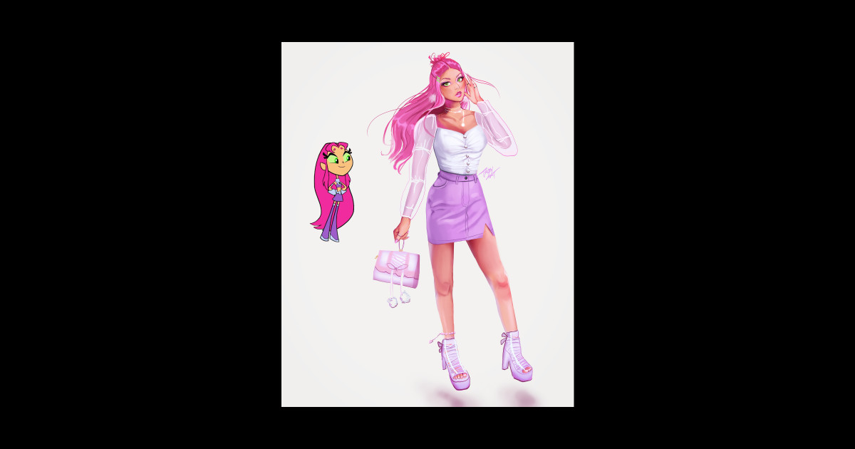 Teen Titans Starfire! - Starfire Teen Titans - T-Shirt | TeePublic