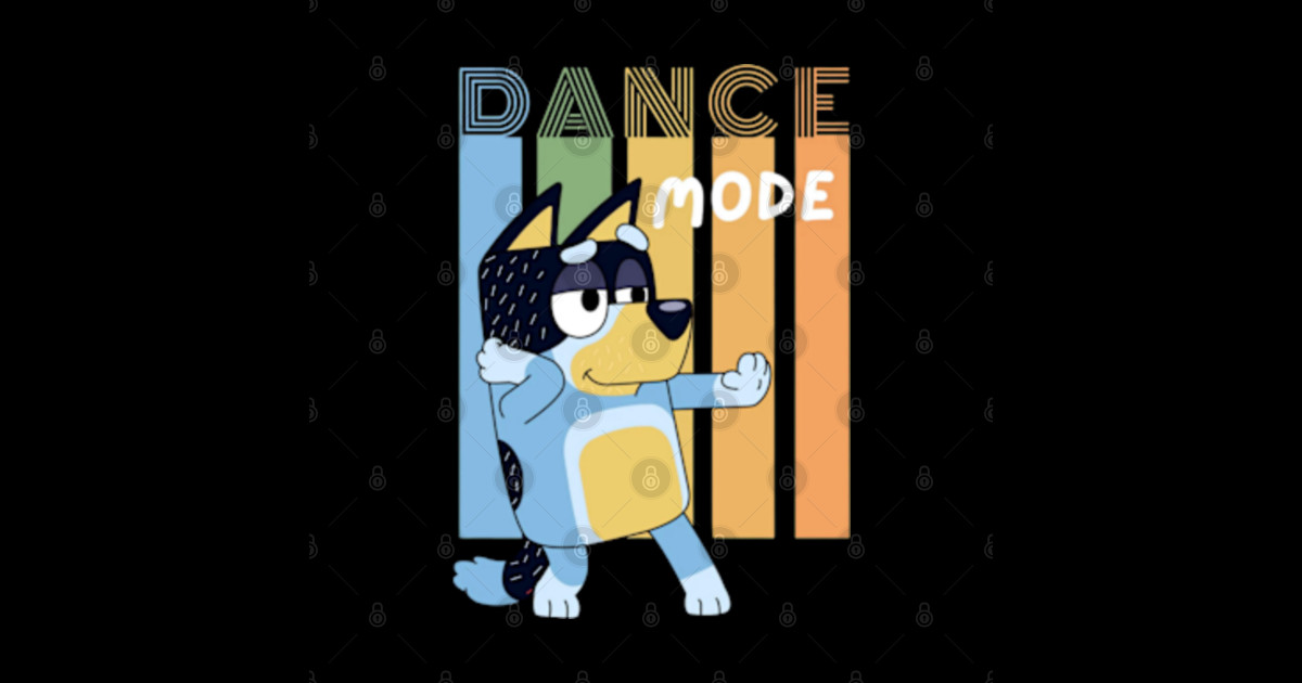 Dance mode - Bluey - Sticker | TeePublic