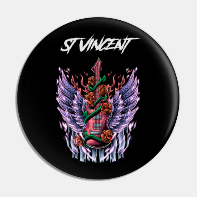 ST VINCENT FAN ART - St Vincent Fan Art - Pin | TeePublic