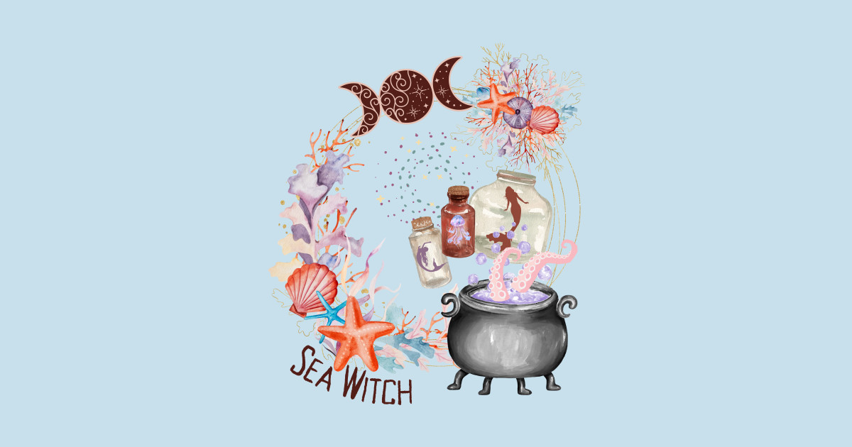 Sea Witch Aesthetic - Sea Witch - T-Shirt | TeePublic