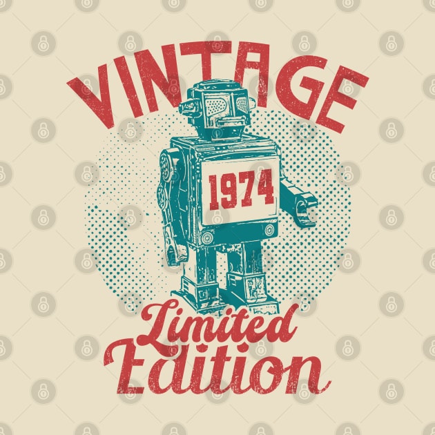 1974 limited edition retro - Vintage 1974 Limited Edition - Pin | TeePublic
