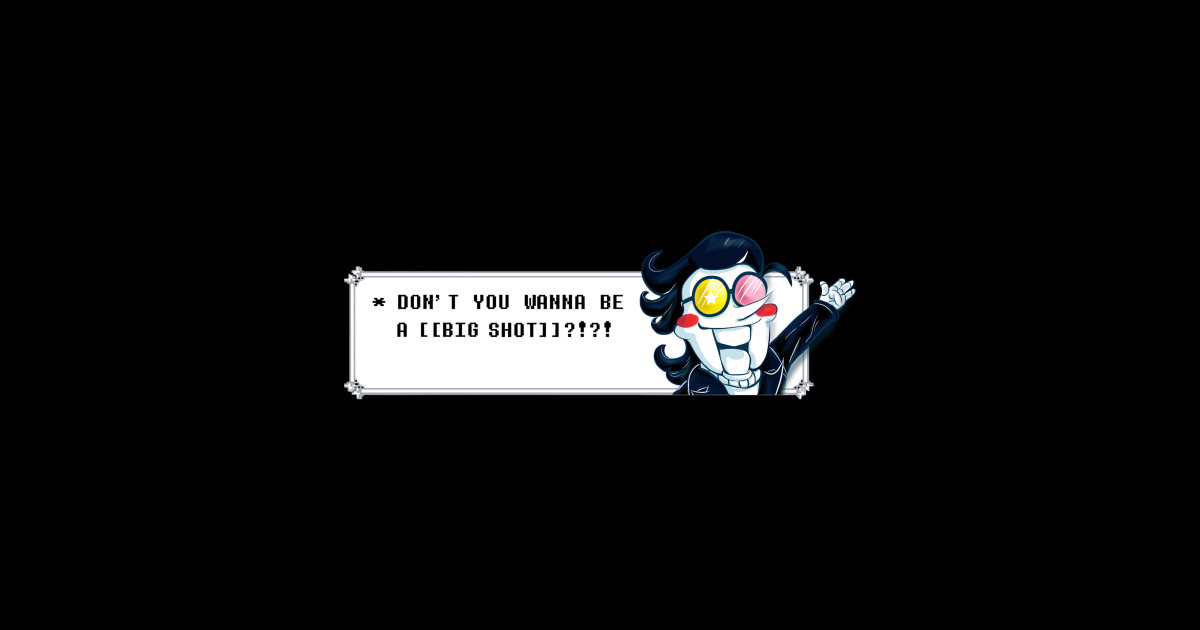 Spamton Textbox - Deltarune - Sticker | TeePublic
