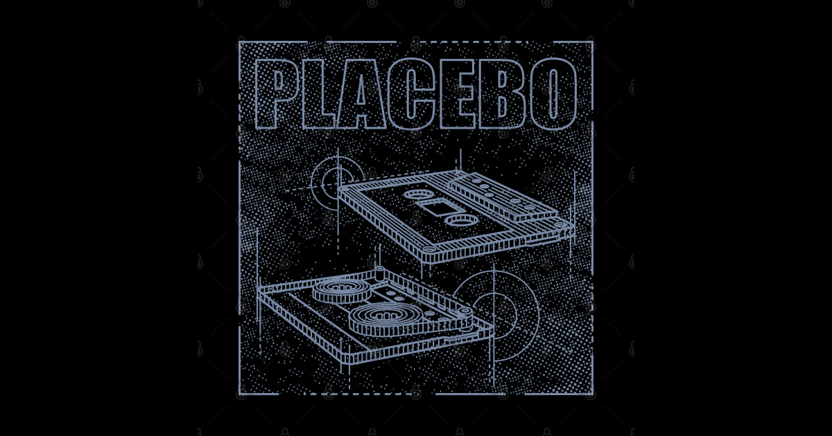 Placebo - Technical Drawing - Musician - Sticker | TeePublic