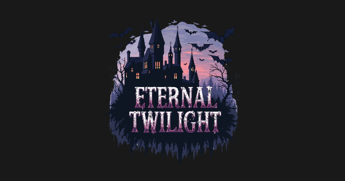 Goth Pixel - ETERNAL TWILIGHT - Goth Pixel Art - T-Shirt | TeePublic