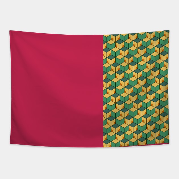 Giyuu Tomioka Pattern - Kimetsu No Yaiba - Tapestry | TeePublic