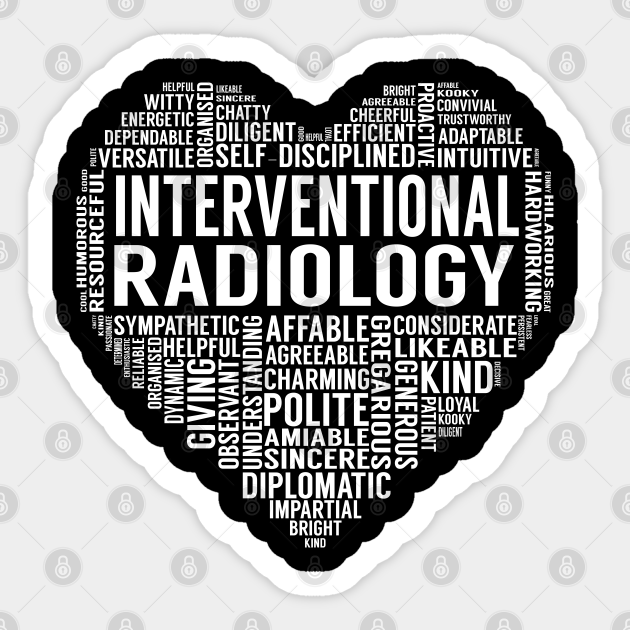 Interventional Radiology Heart - Interventional Radiology - Sticker ...