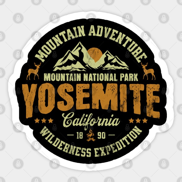 Yosemite National Park - Yosemite National Park - Sticker | TeePublic