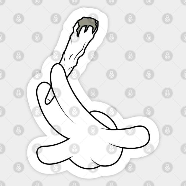 how to draw a hand holding a joint