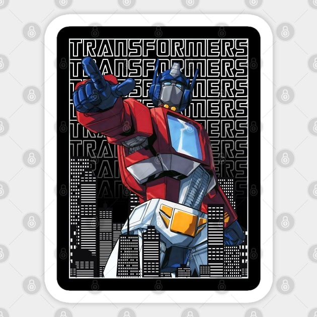 Optimus Prime Transformers - Transformers Optimus Prime - Sticker ...