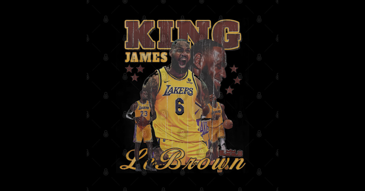 Lebron James King James - Lebron James - Sticker | TeePublic