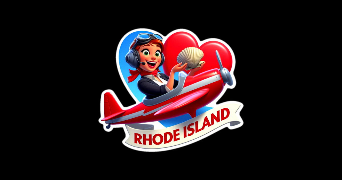 RHODE ISLAND - Little Rhody - Sticker | TeePublic