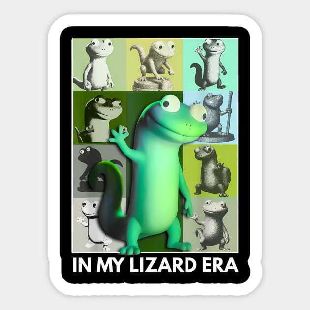 In My Lizard Era – Funny Cartoon Gecko Meme Design - Lizard Meme ...