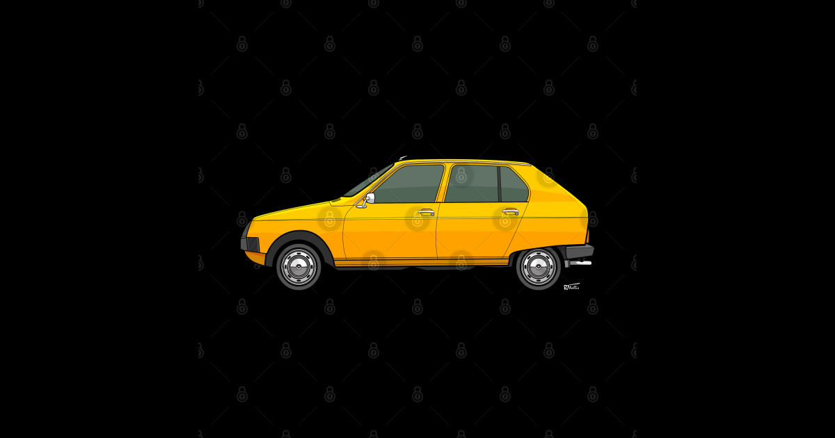Citroen Visa mk1 side profile - Cars - Sticker | TeePublic