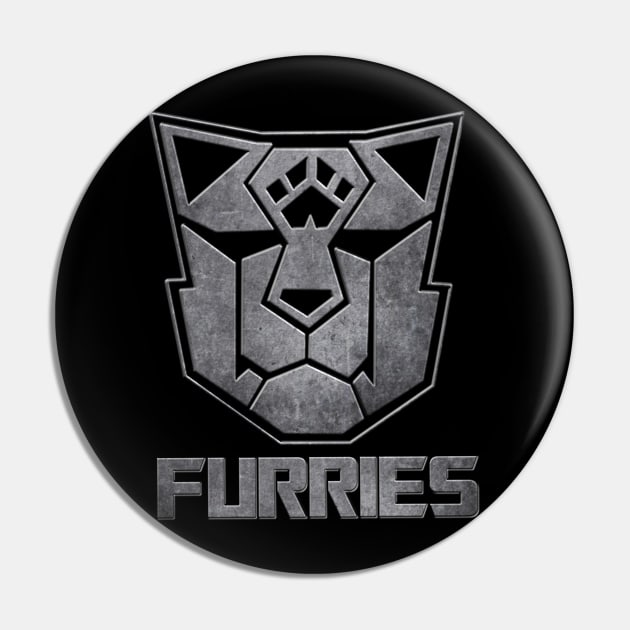 Furries logo T-shirt - Furry - Pin | TeePublic
