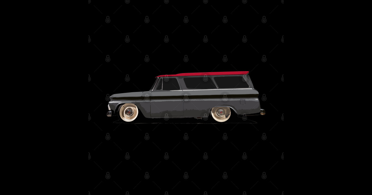 1965 Chevy Suburban Carryall - stylized - 1965 Chevy Suburban - Sticker ...