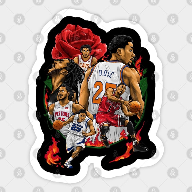 D Rose NBA Design - D Rose - Sticker | TeePublic