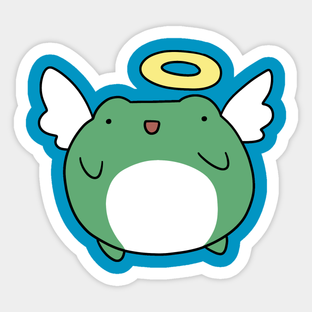 Angel Frog - Frog - Sticker | TeePublic