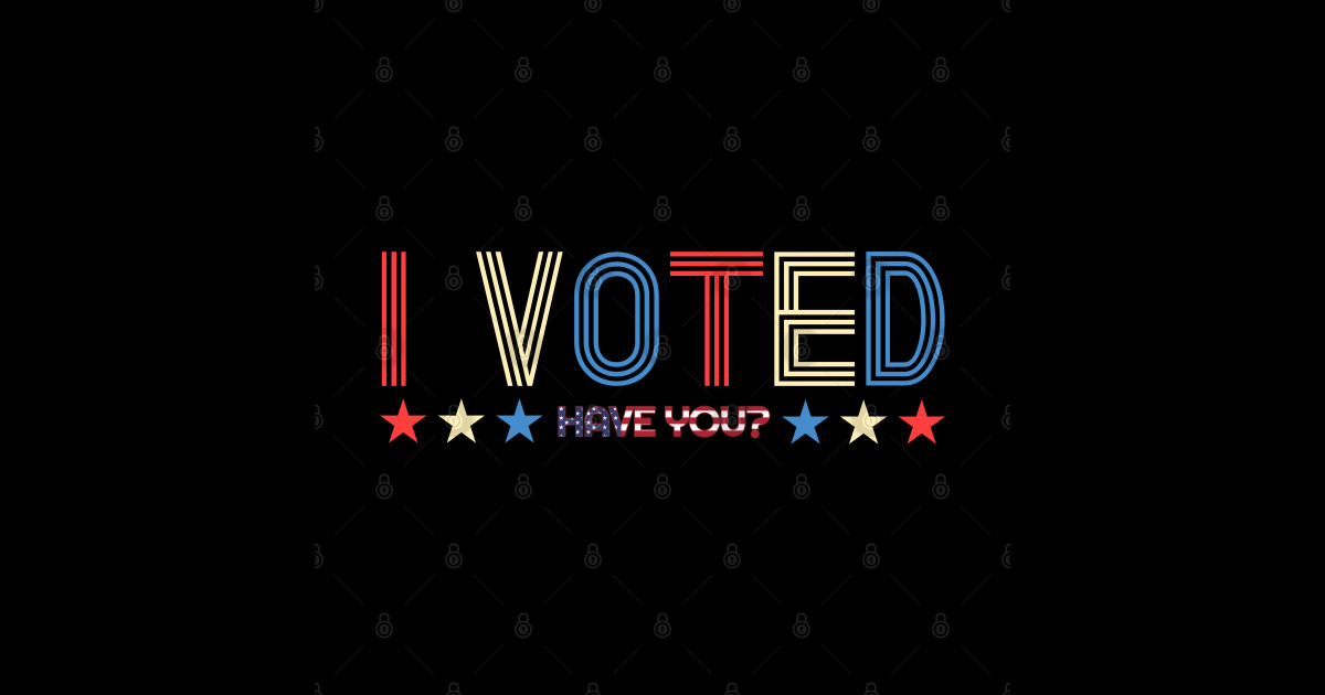 I Voted, Have You? Democracy Light Background - Democracy - Magnet ...