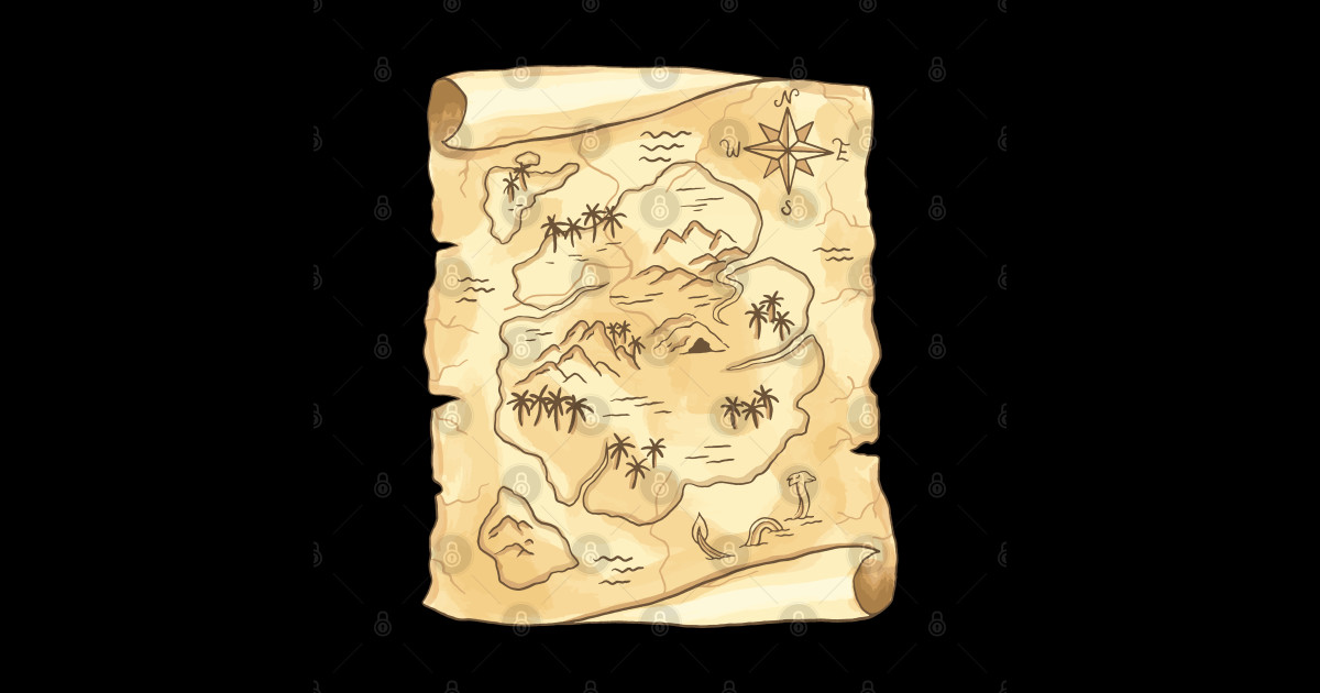 Treasure Map - Treasure Map - Sticker | TeePublic
