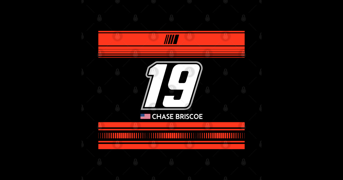 Chase Briscoe #19 2025 NASCAR Design - Chase Briscoe - Sticker | TeePublic