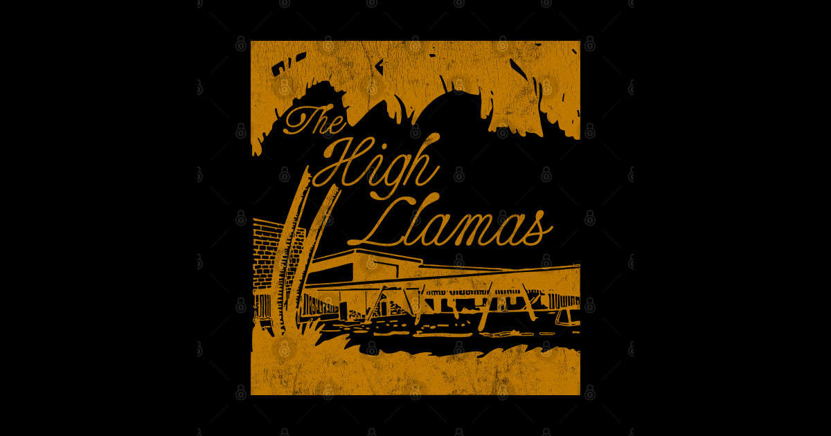 The High Llamas --- Retro Fan Art - The High Llamas - Sticker | TeePublic
