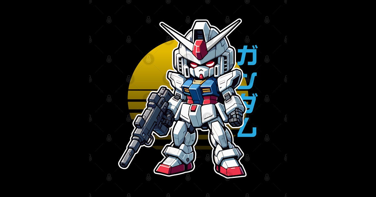 Chibi Gundam - Gundam Rx 78 - Sticker | TeePublic