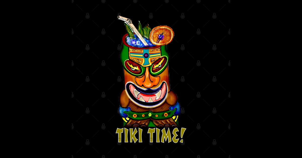 Tiki Time! - Gift - Sticker | TeePublic