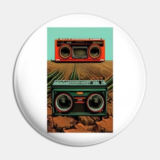 Land Of The Boom Box Pins and Buttons for Sale | TeePublic