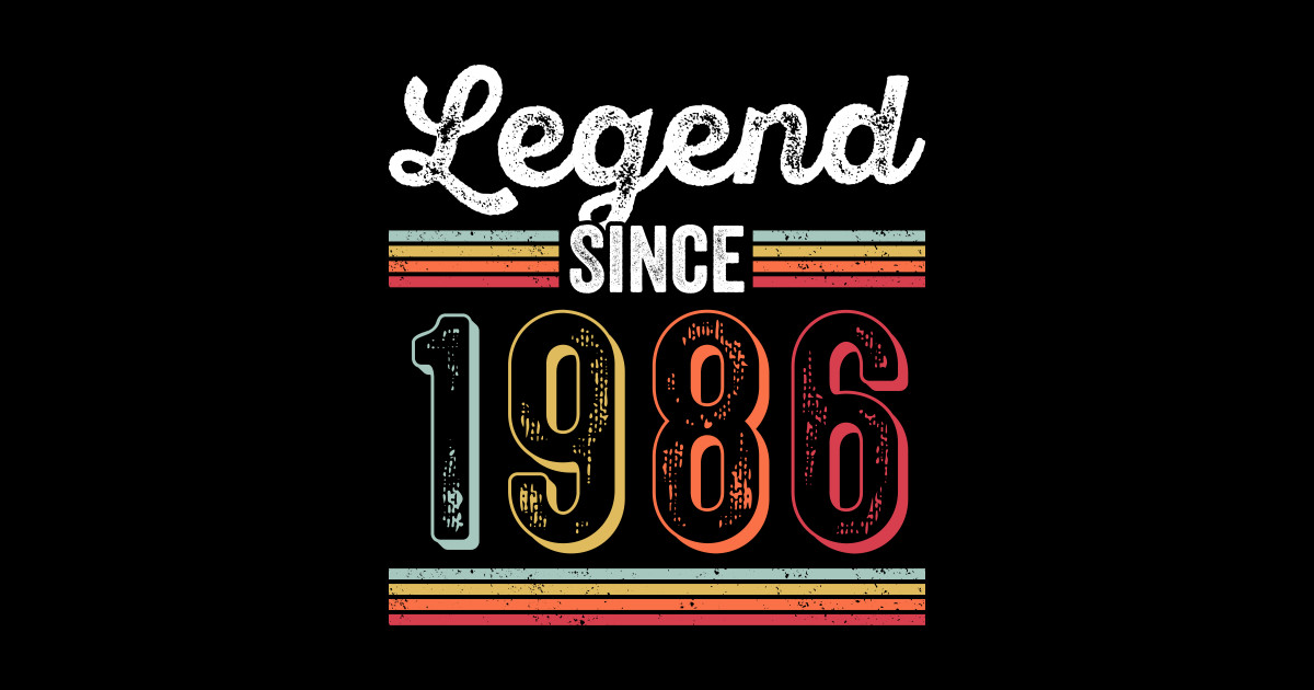 Vintage 39th Birthday Legend Since 1986 Funny - Vintage 39th Birthday ...