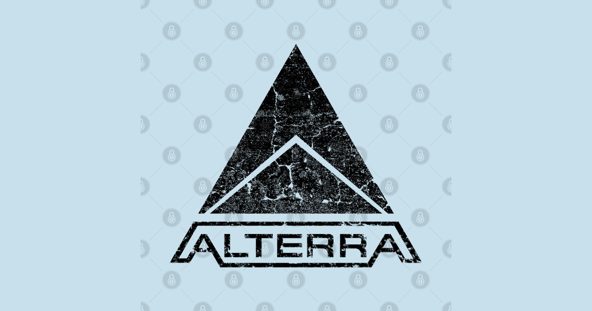 ALTERRA subnautica black logo - Subnautica - T-Shirt | TeePublic