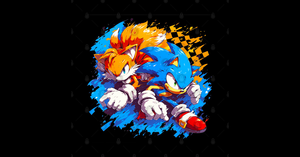 sonic and tails - Sonic And Tails - Sticker | TeePublic