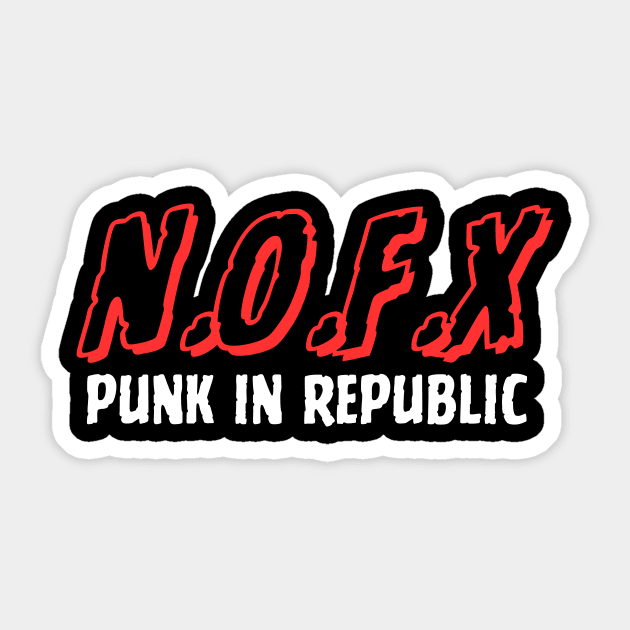 Nofx | Punk in republic - Nofx - Sticker | TeePublic