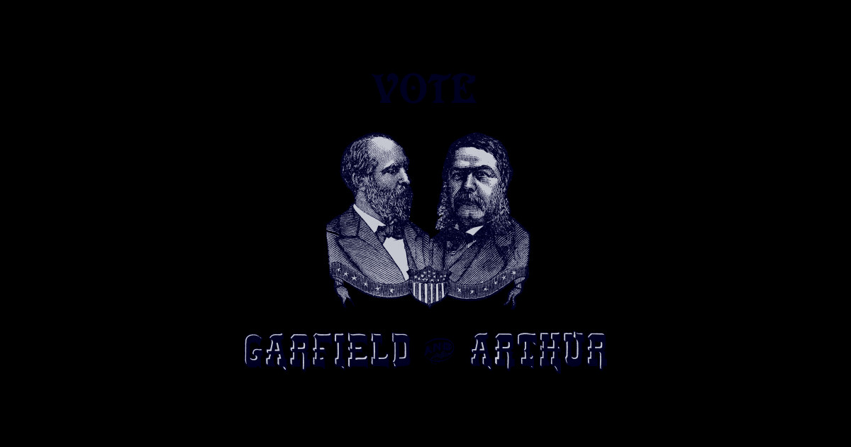 1880 Vote Garfield and Arthur - Republican - Sticker | TeePublic