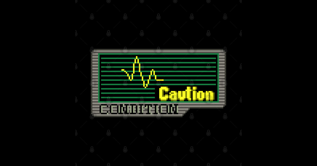 Resident Evil Status Pixel Art - Resident Evil - Sticker | TeePublic