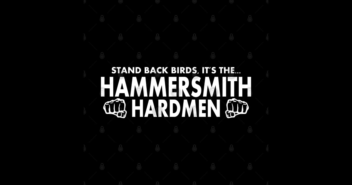 Bottom 'Hammersmith Hardmen' funny design - Bottom - Sticker | TeePublic