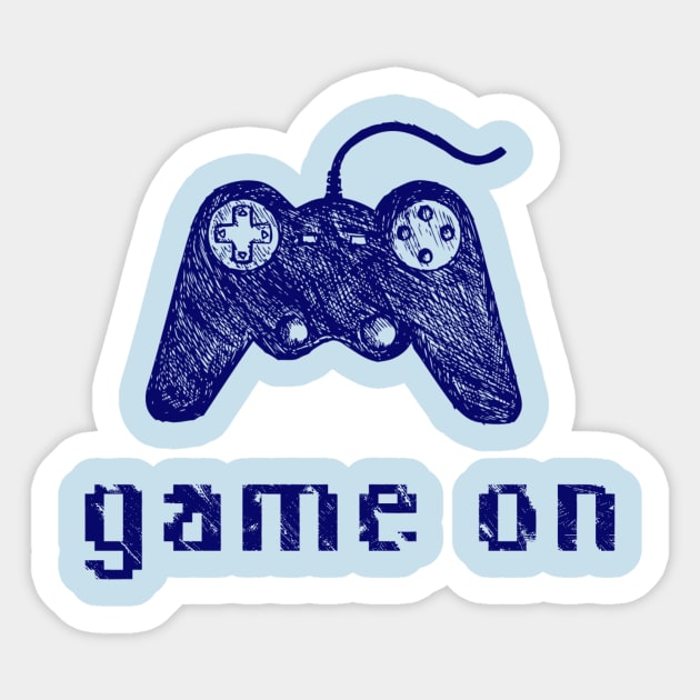 game on - Gamepad - Sticker | TeePublic