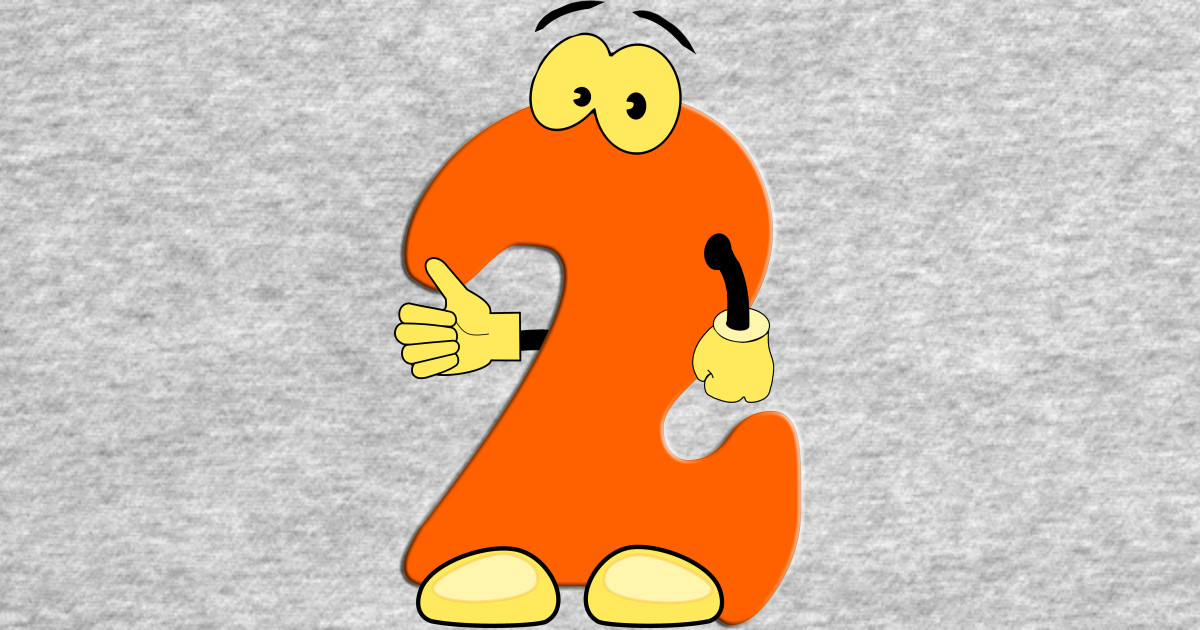 Number 2 Smiley Monogram Face Emoji Shirt for Men Women Kids - Number ...