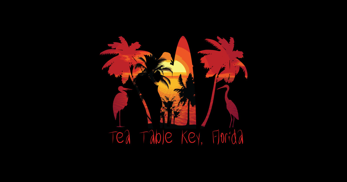 Tea Table Key Florida - Tea Table Key Florida - Sticker | TeePublic