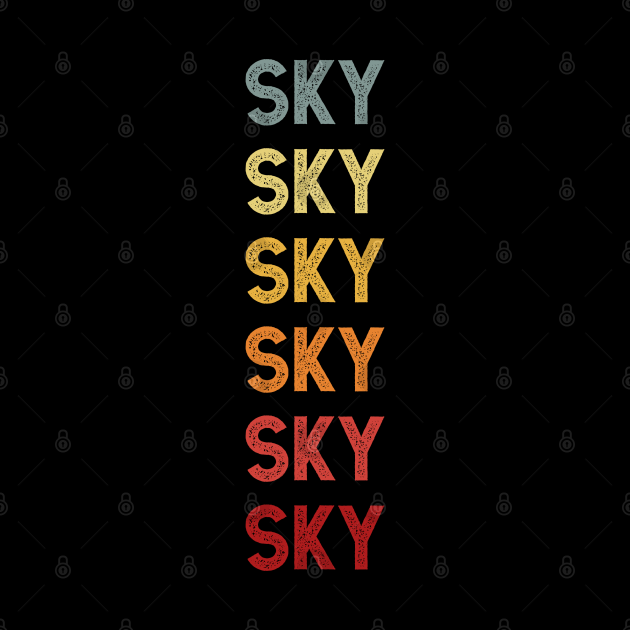 Sky Name Vintage Retro Gift Called Sky - Sky - Mug | TeePublic