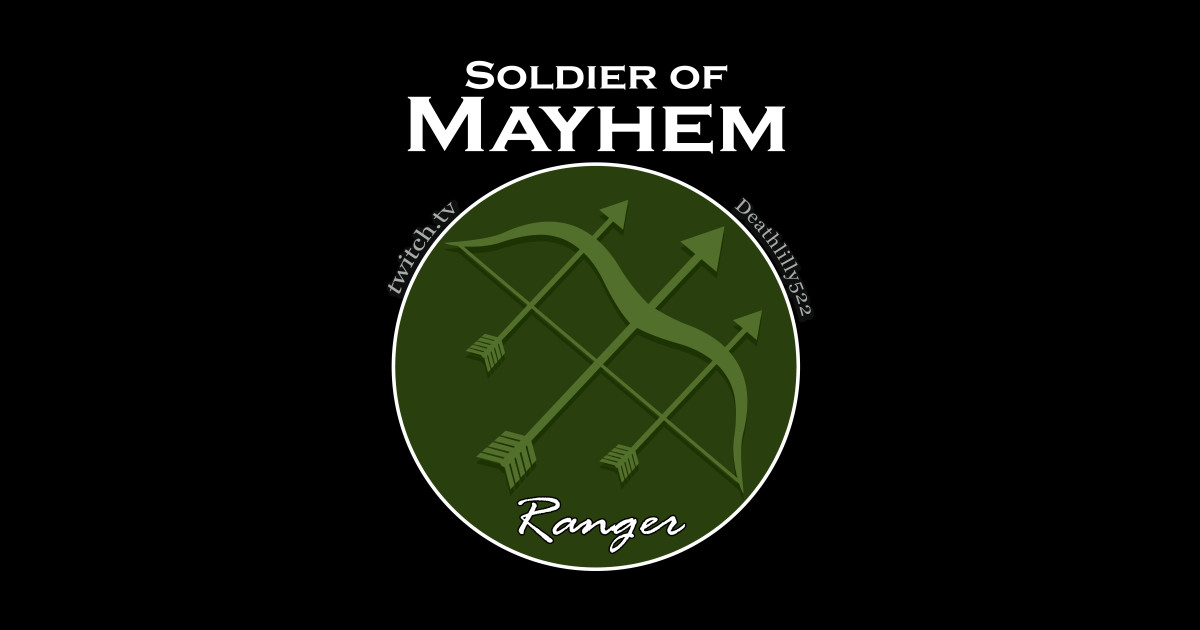 Mayhem Soldier Series: Ranger - Streamer - Sticker | TeePublic