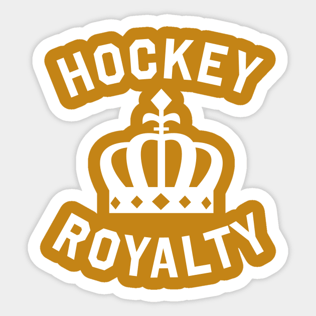 Hockey Royalty - Hockey - Sticker | TeePublic