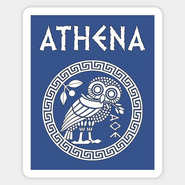 Athena Greek Goddess of Wisdom and War Athenian Owl Symbol - Athena ...