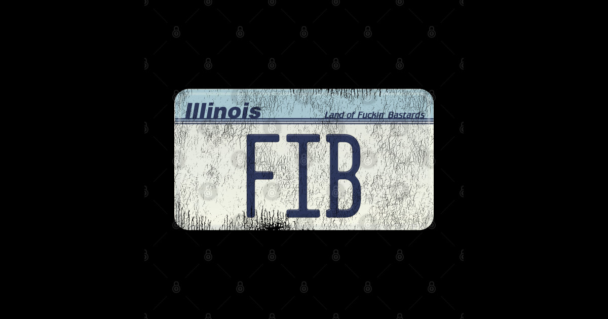 Illinois FIB License - Chicago - Sticker | TeePublic