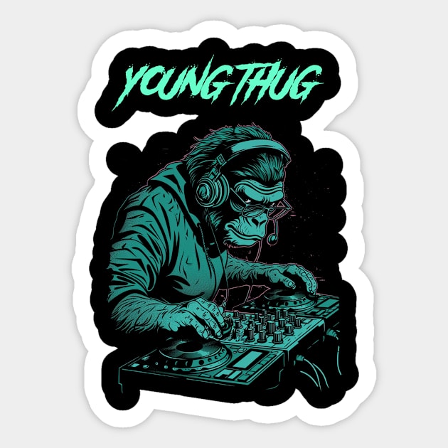 YOUNG THUG FAN ART - Young Thug Fan Art - Sticker | TeePublic