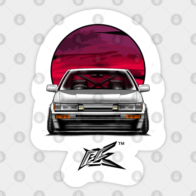 toyota ae86 levin - Toyota Ae86 - Sticker | TeePublic