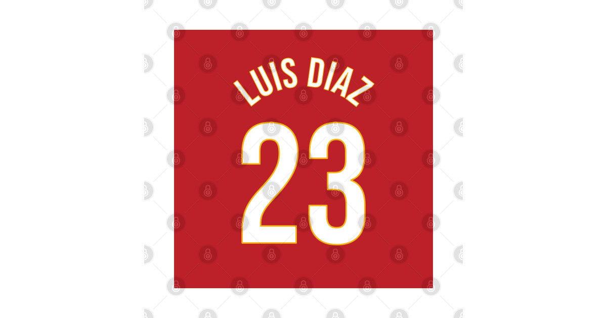 Luis Diaz 23 Home Kit - 22/23 Season - Luis Diaz - T-Shirt | TeePublic