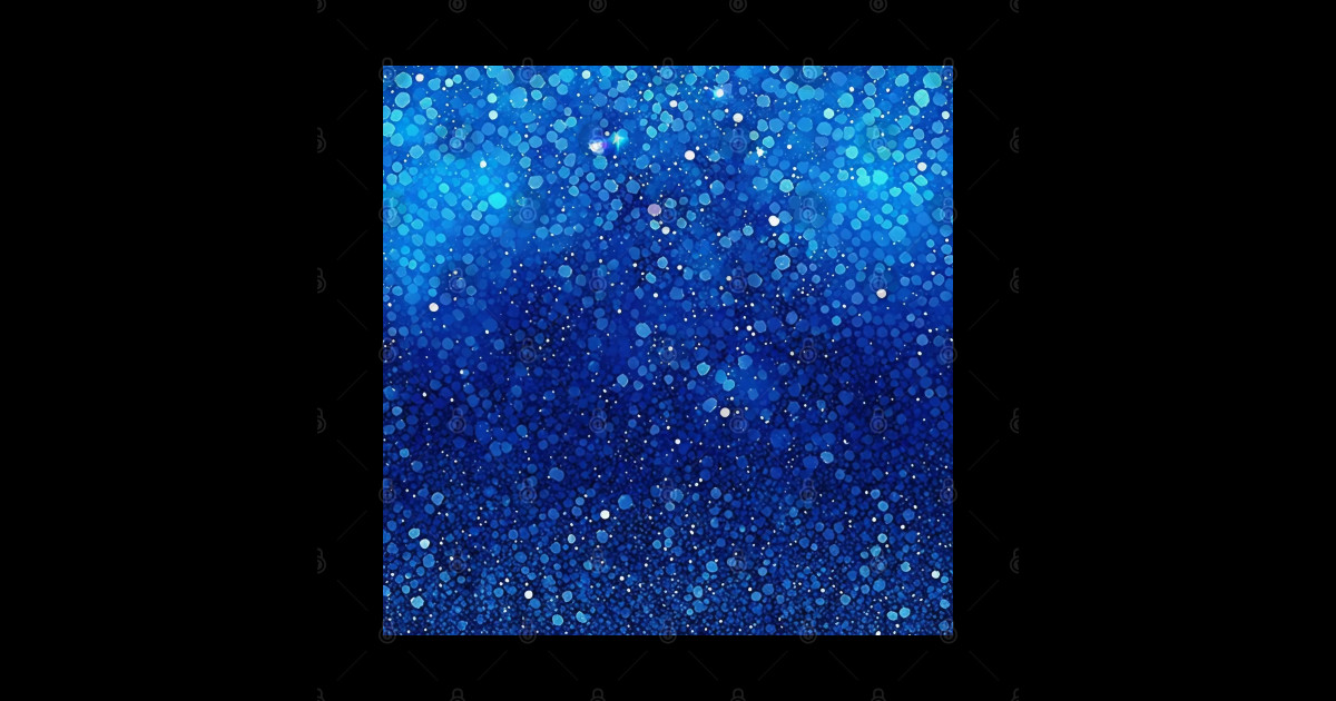 Aesthetic Glitter Pattern Blue - Glitter - Sticker | TeePublic