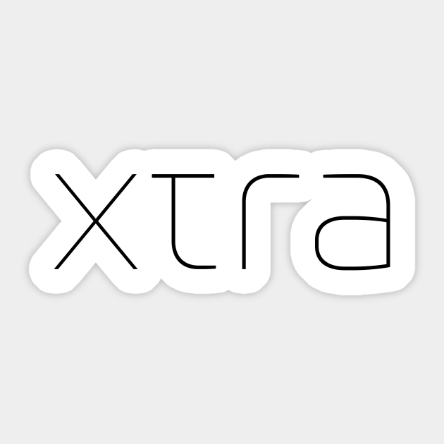 Xtra, Inc. Logo - Xtra - Sticker | TeePublic